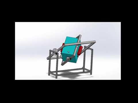 Simulation of a microgravity machine for cell cultures - YouTube