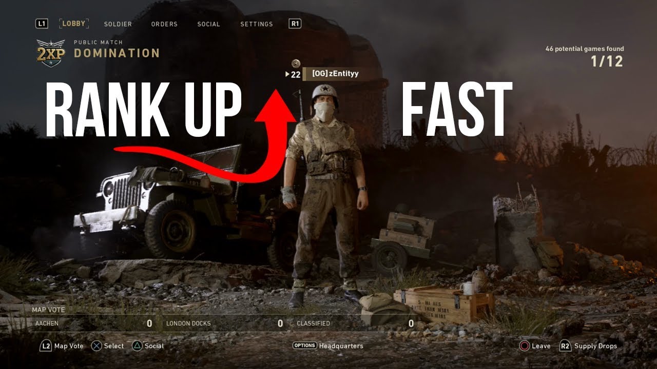 How to Rank up Fast in CoD WW2! - YouTube