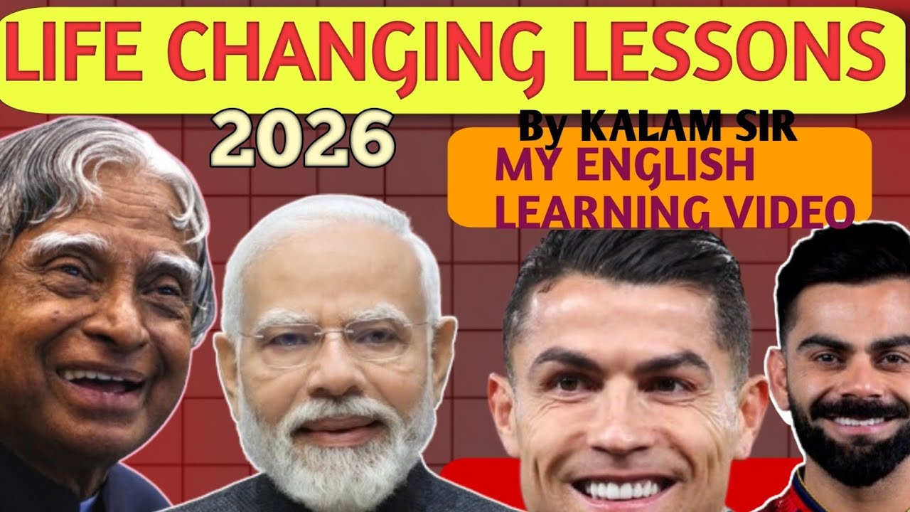 LIFE CHANGING LESSONS for 2026, MY ENGLISH LEARNING VIDEO,🙏🙏Plz support me - YouTube