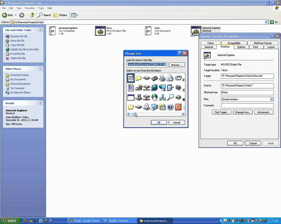 How to make a Fake Virus using Notepad - YouTube