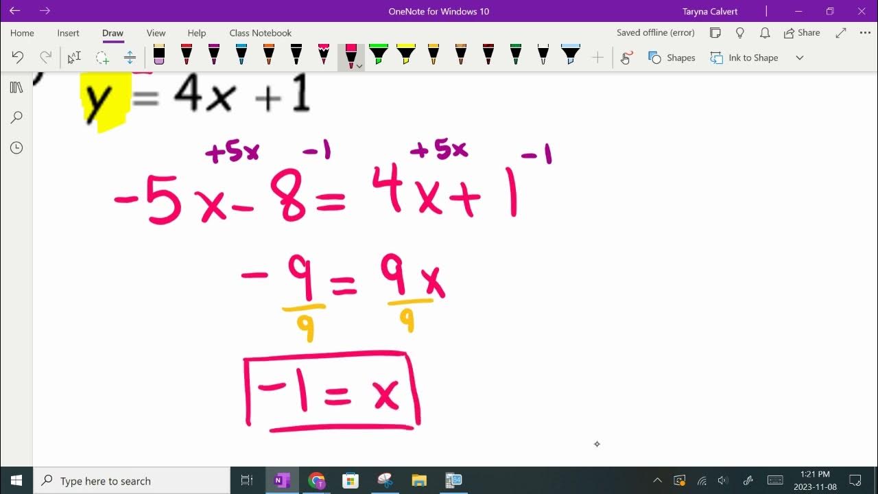 Lesson #4 Solving Linear Systems by Substitution M10C - YouTube