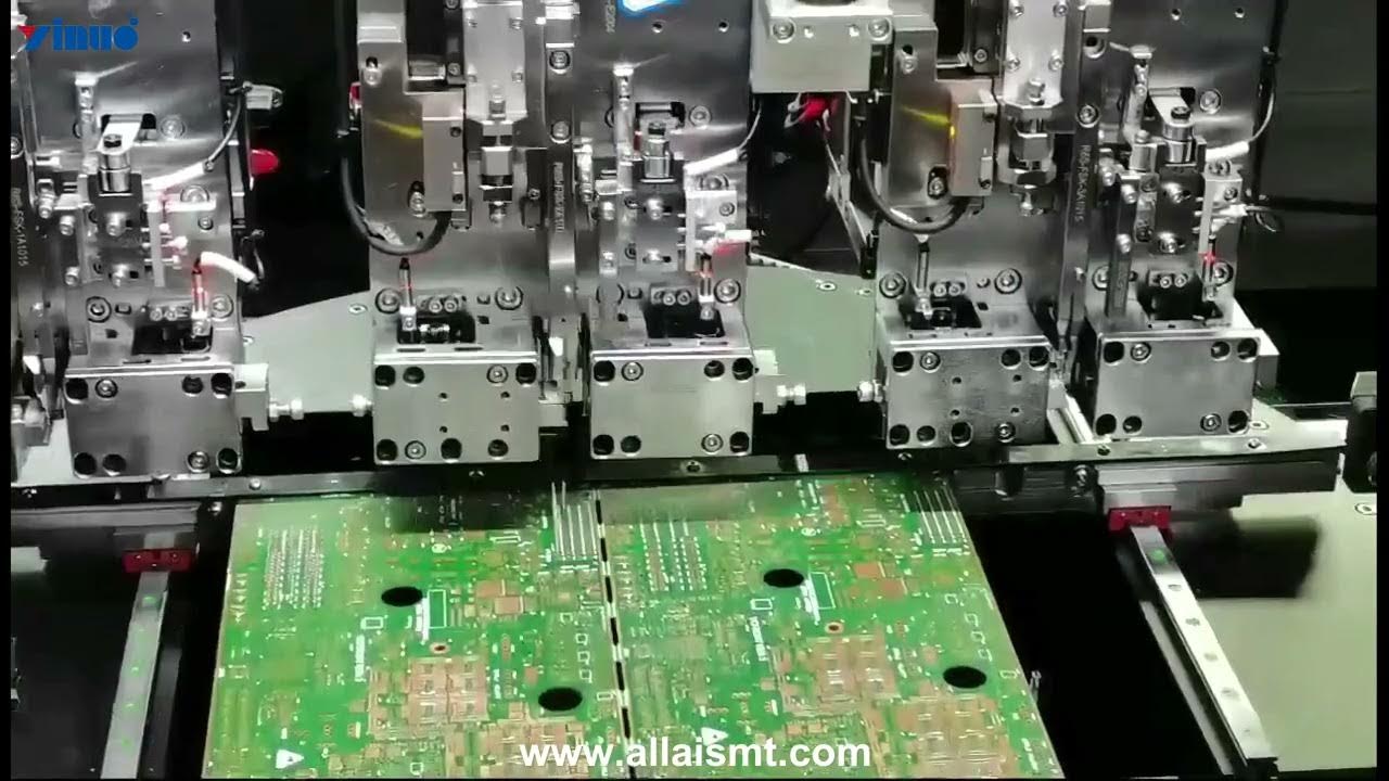 IGBT PCB Automotive power modules terminal insertion machine - YouTube