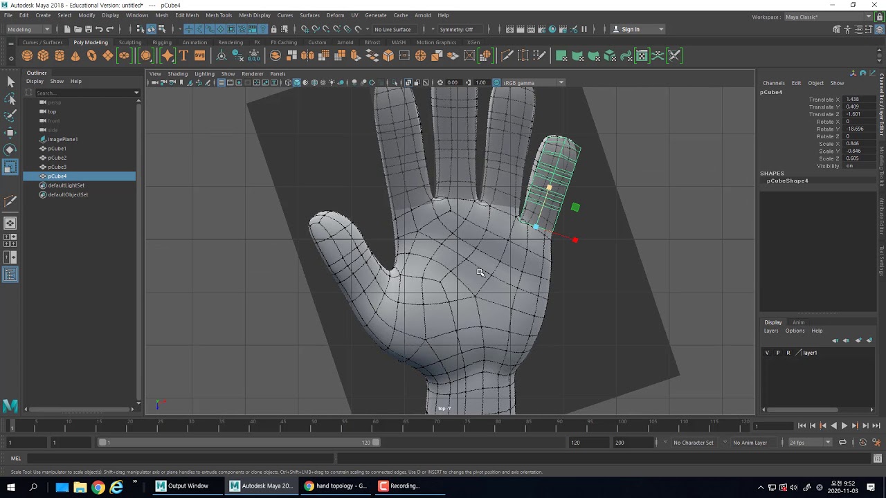 Hand Modeling 001 - YouTube