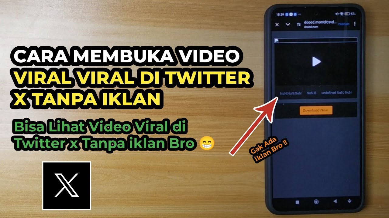 Cara Membuka Link Video Viral di Twitter X Tanpa Iklan | Melihat Video ...