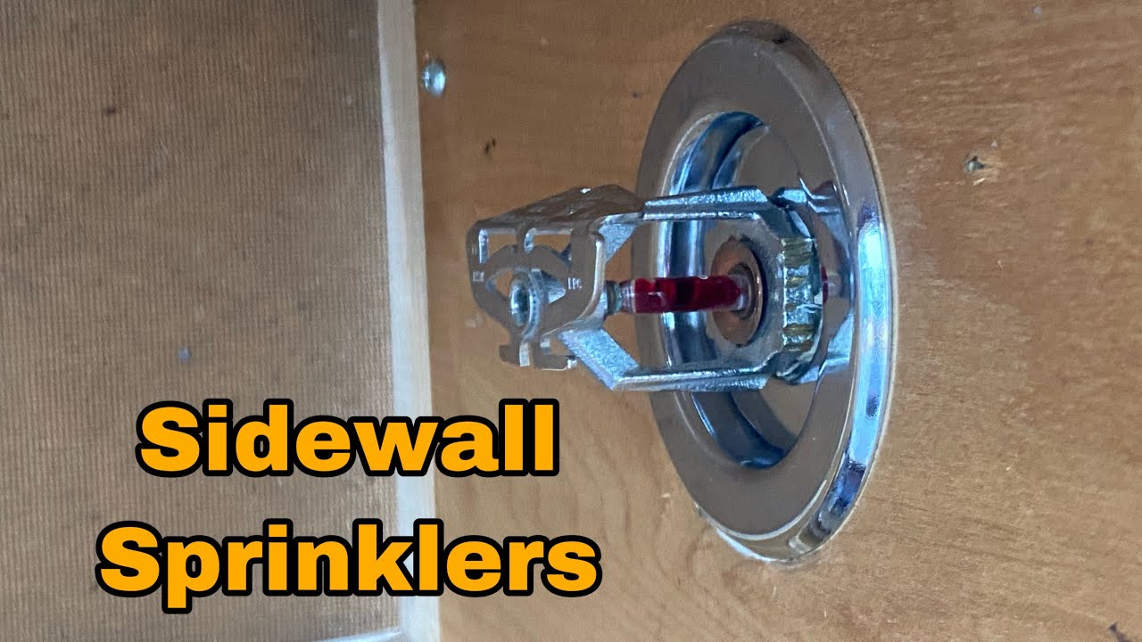 Activating Two Sidewall Fire Sprinklers | Quick Response Vs. Standard Response - YouTube