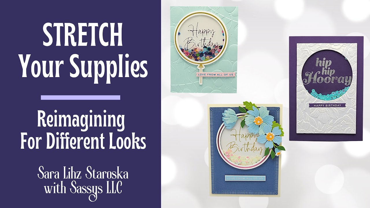 Stretch Your Supplies: 1 Die Set, 3 Cards with Spellbinders It's My ...