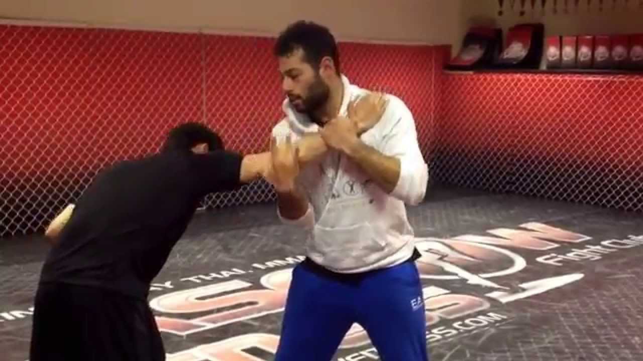 Self defence technique from clothes grab or from hand on shoulder - YouTube