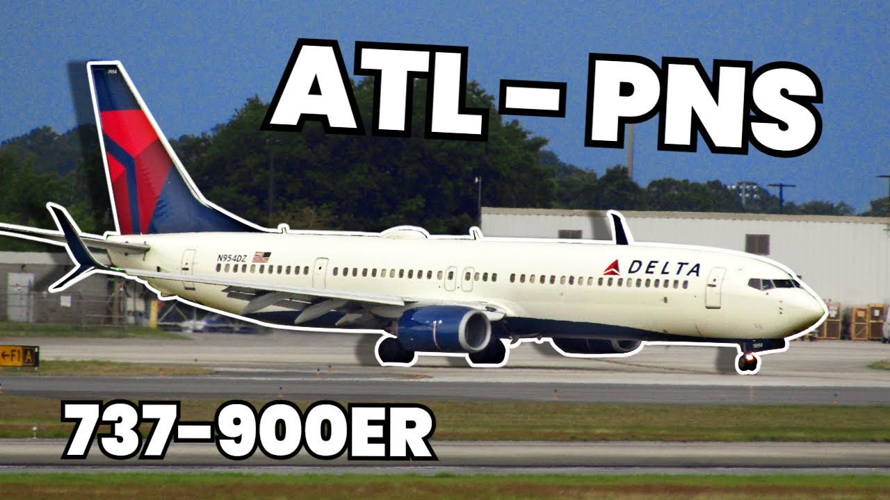 [4K] Delta Air Lines | 737-900ER | Atlanta (ATL) - Pensacola (PNS ...
