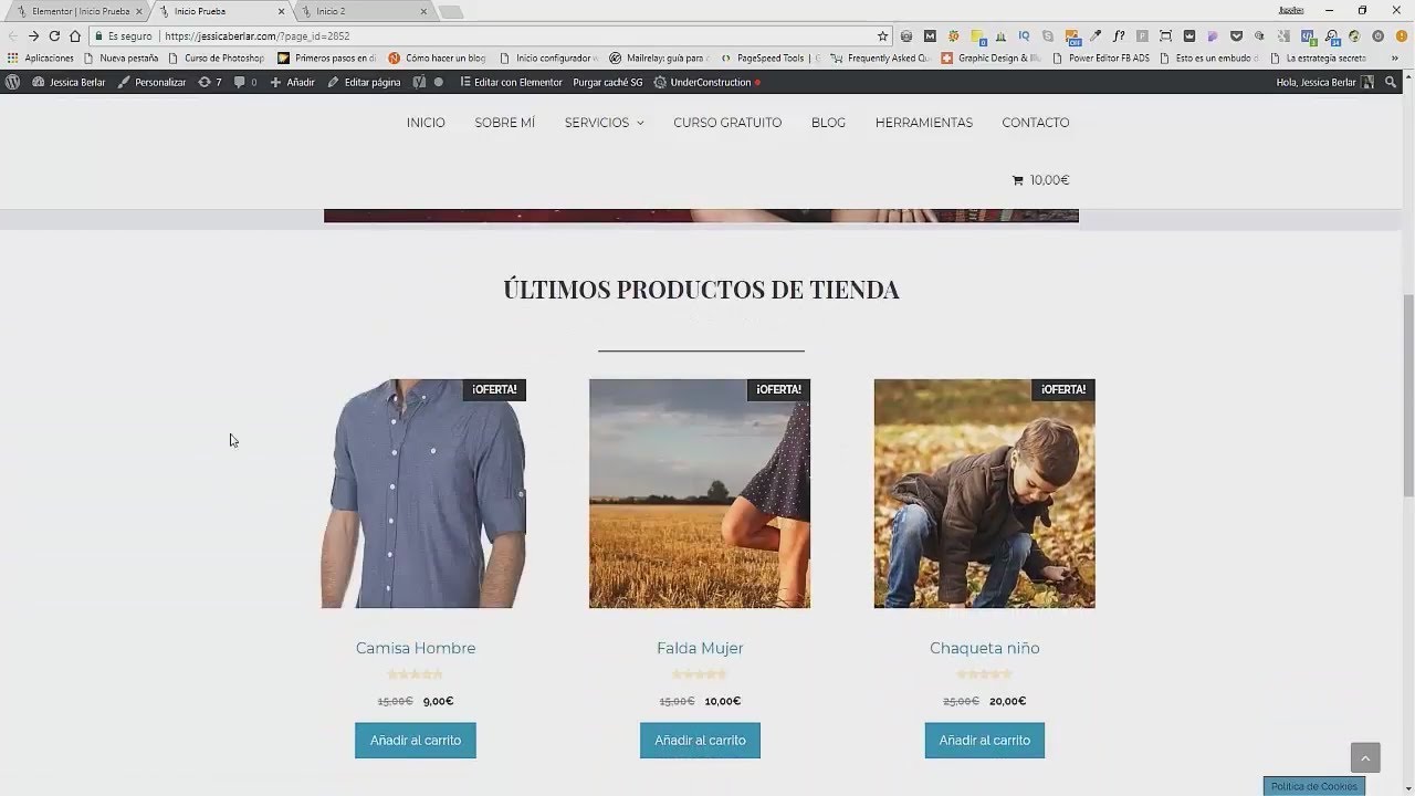 Como Crear una Página de Inicio para tu tienda online con Woocommerce y ...