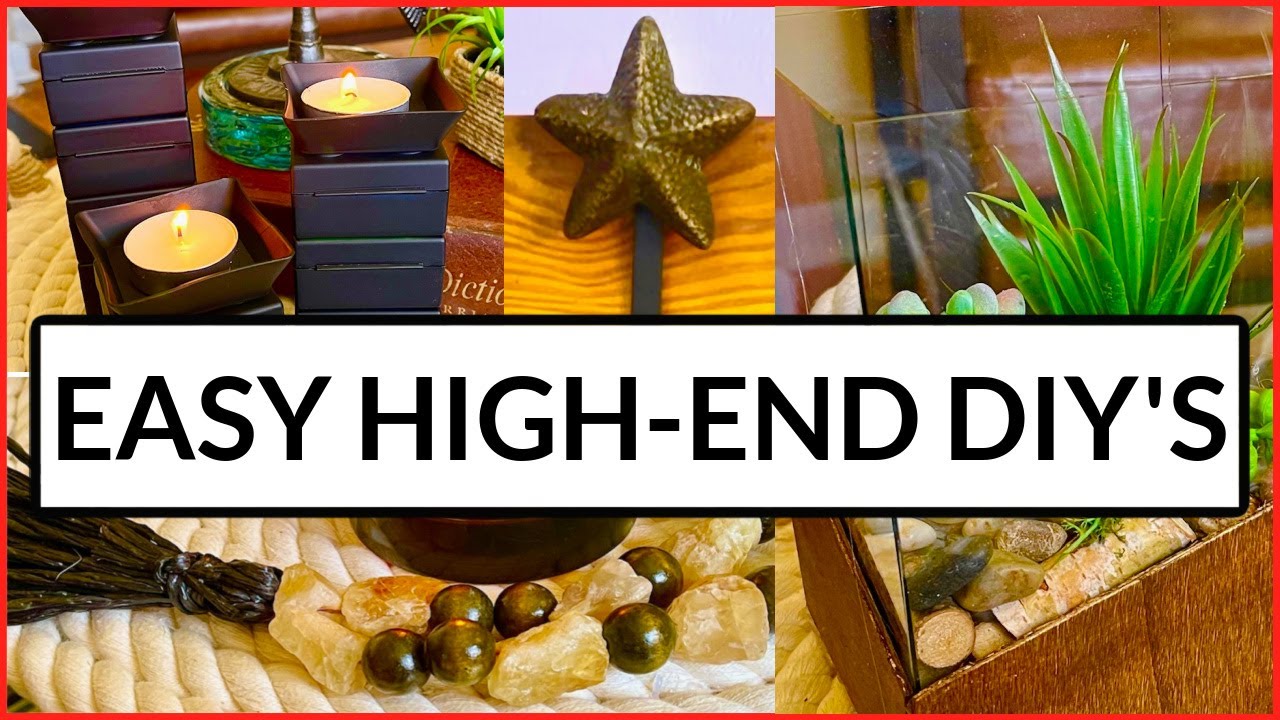 High End DIYs on a Budget! Easy Home Decor Dupes! - YouTube