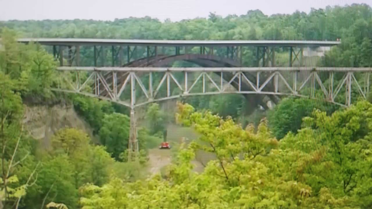 Old route 219 bridge - YouTube