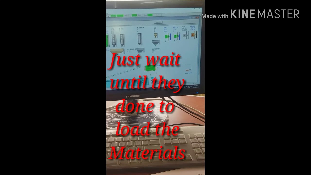 How To Operate the Batching plant using Command Batch Alkon - YouTube