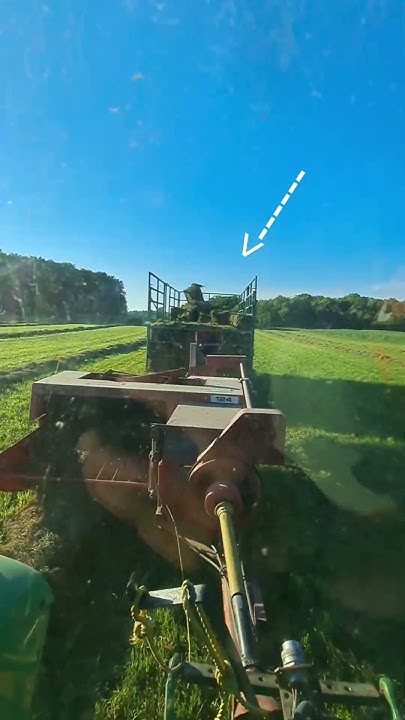Small baling 2nd cut alfalfa - YouTube