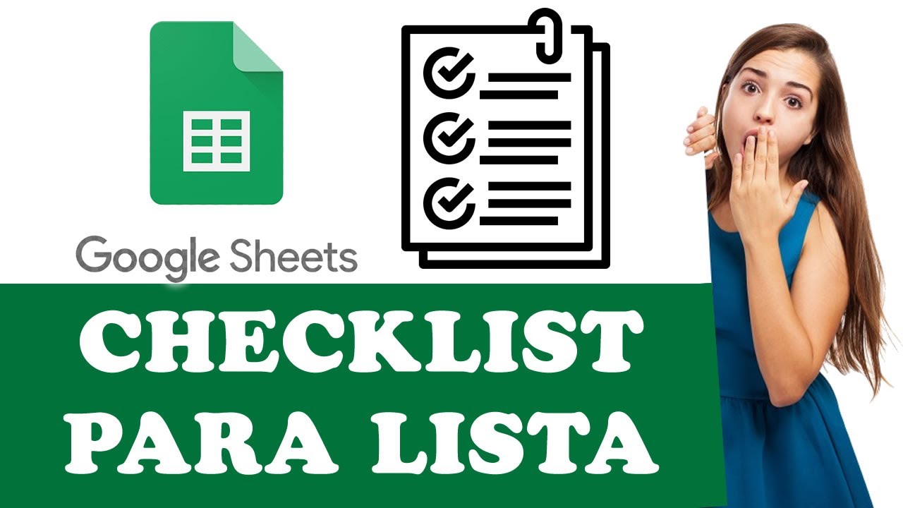 📝 Cómo crear un CHECKLIST en hoja de calculo GOOGLE SHEETS ️ - YouTube