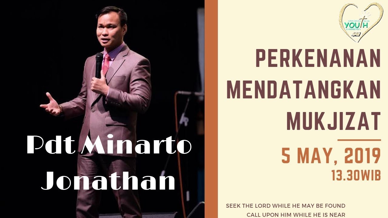 Pdt. Minarto Jonathan - Perkenanan Mendatangkan Mukjizat - YouTube