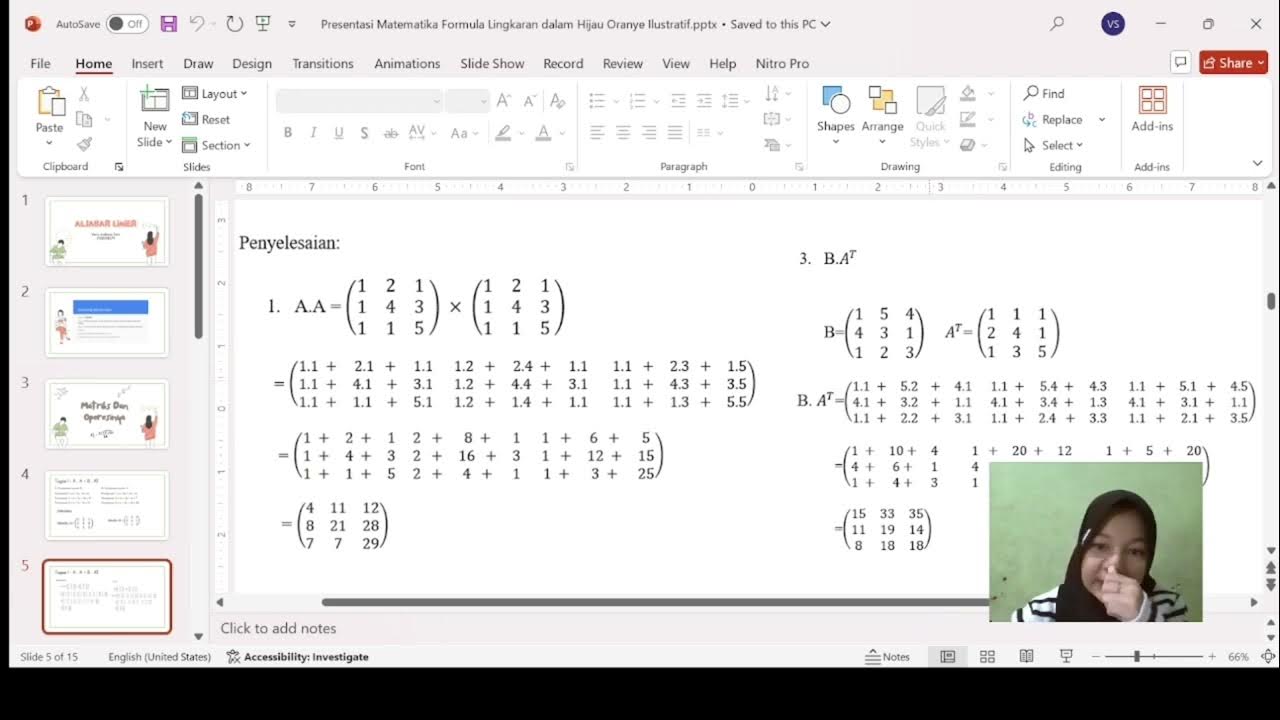Video pengerjaan aljabar linear cape method - YouTube