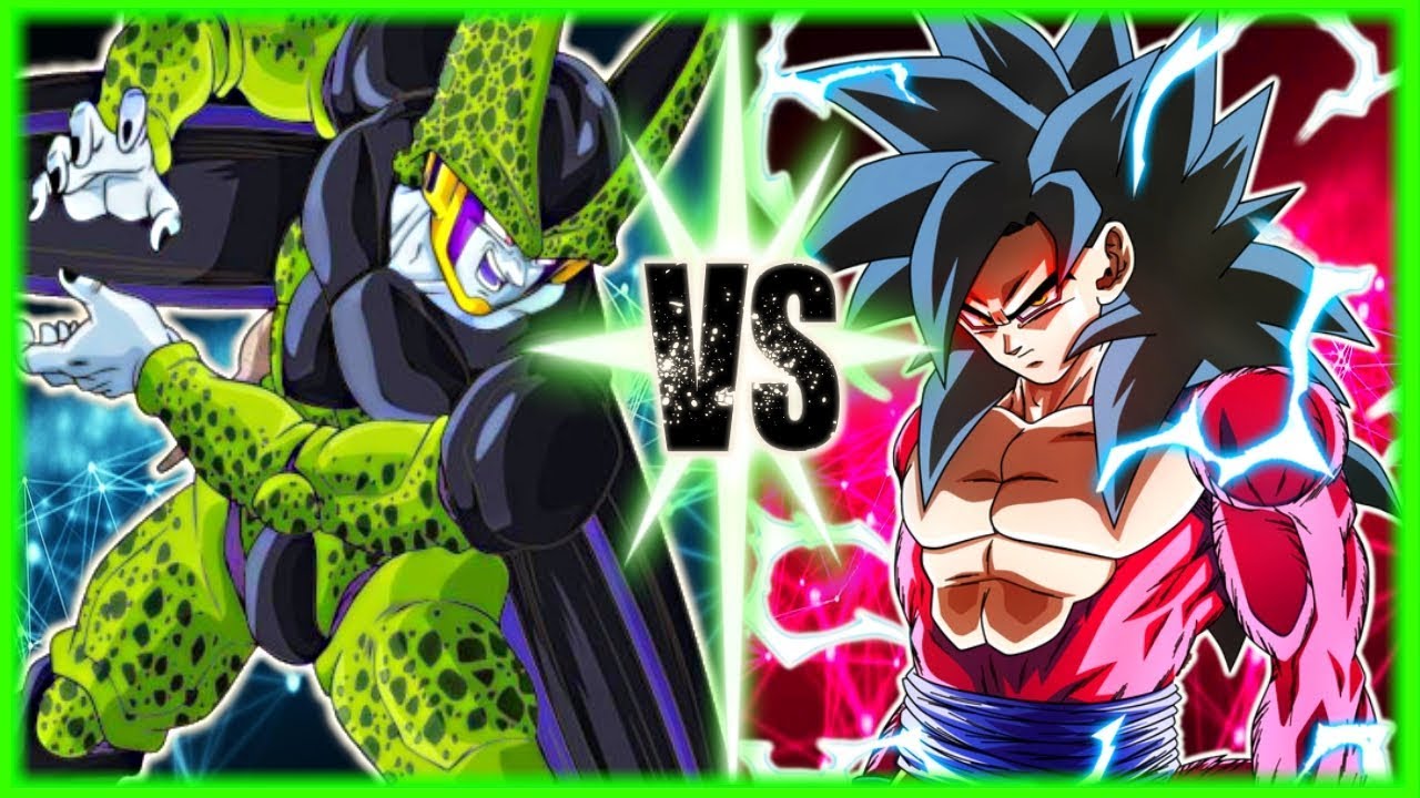 Perfect Cell Vs SSJ4 Goku - YouTube