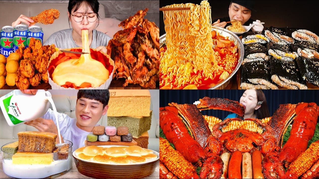 😲 Korean Mukbangers' BIGGEST BITES Compilation! 🍜🔥 | Mukbang Moments ...