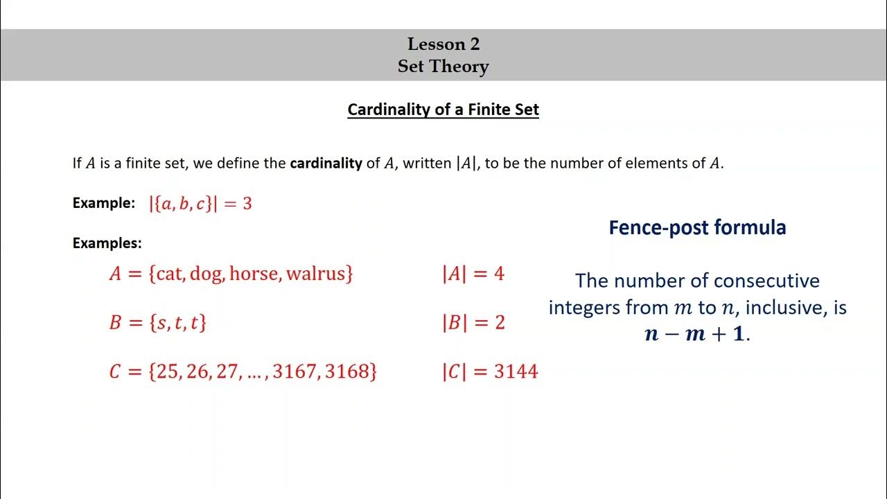 Pure Math for Pre-Beginners - Lesson 2 - Set Theory - Part 4 ...