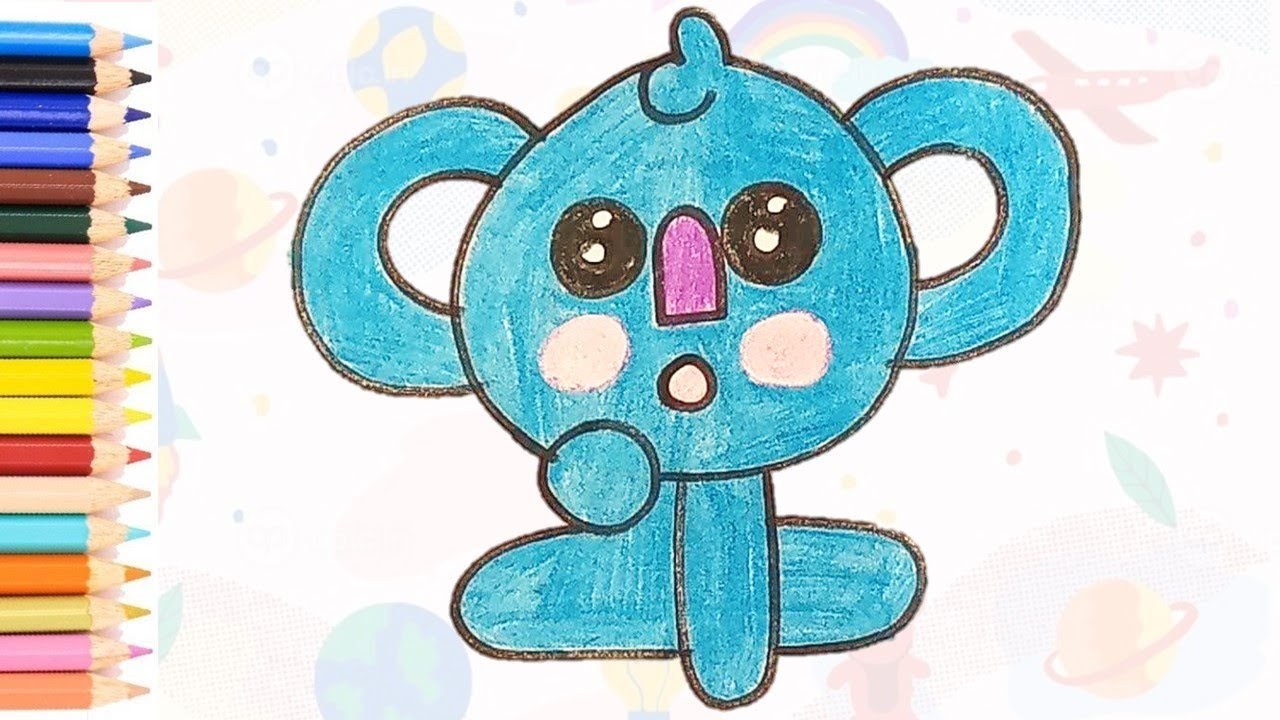 How to koya bts draw | koya bts drawings | painting bts koya | koyabts ...