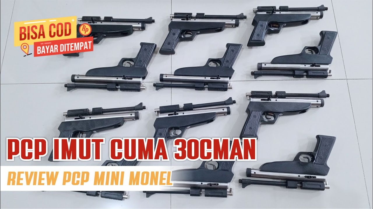 SENAPAN ANGIN MINI TERMURAH | PCP MINI MONEL EVOLUTION | PCP PISTOL ...