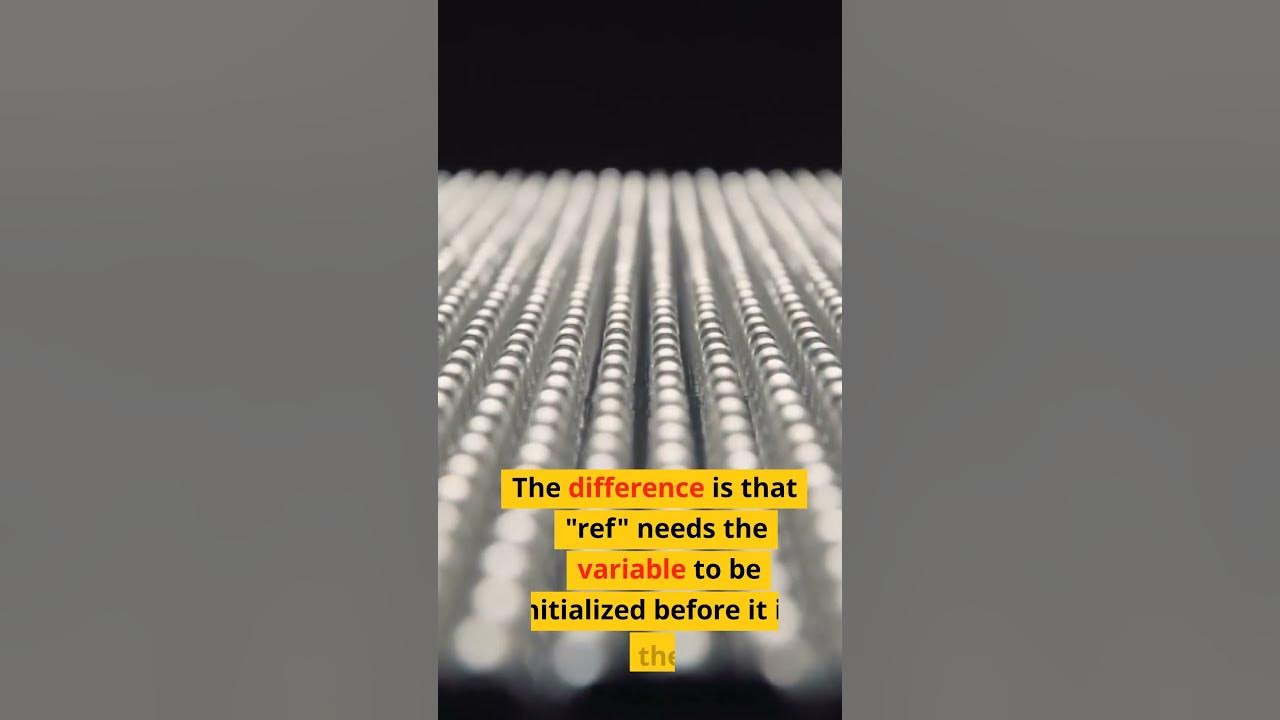 Explain the difference between "out" and "ref" parameters in CSharp. DotNet Question 23 of 100 ...