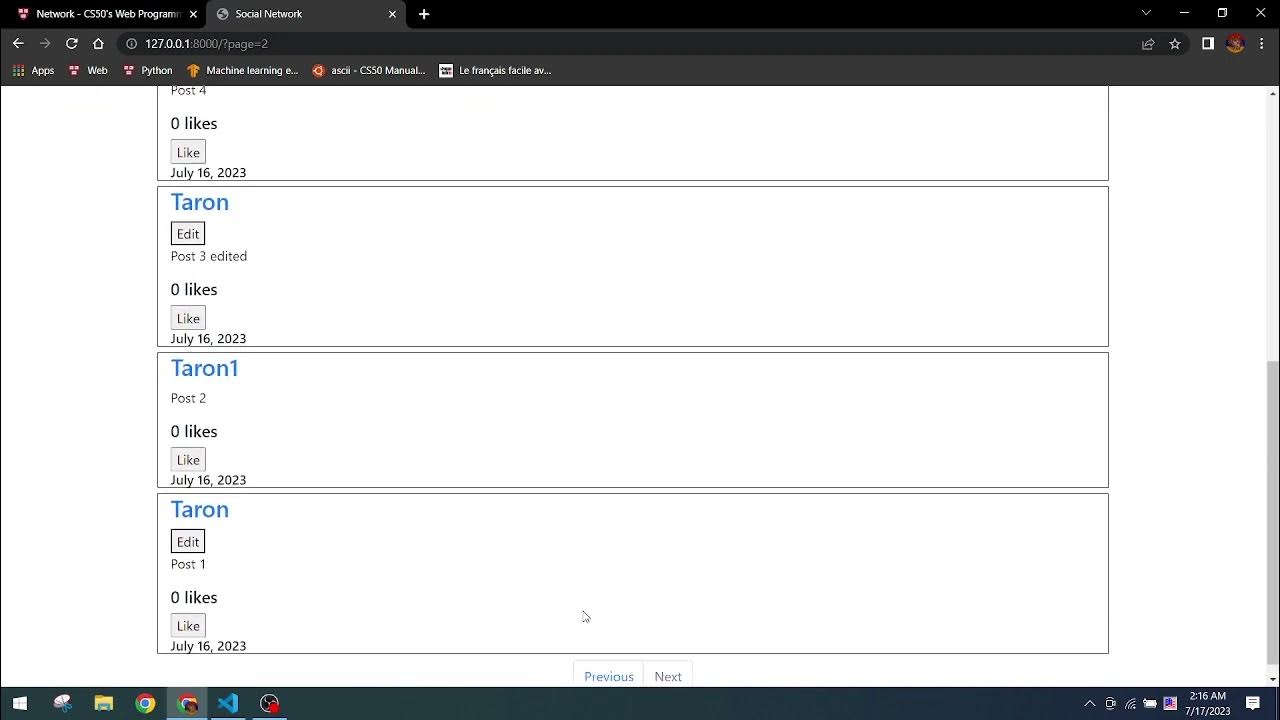 CS50W Project 4: Network - YouTube