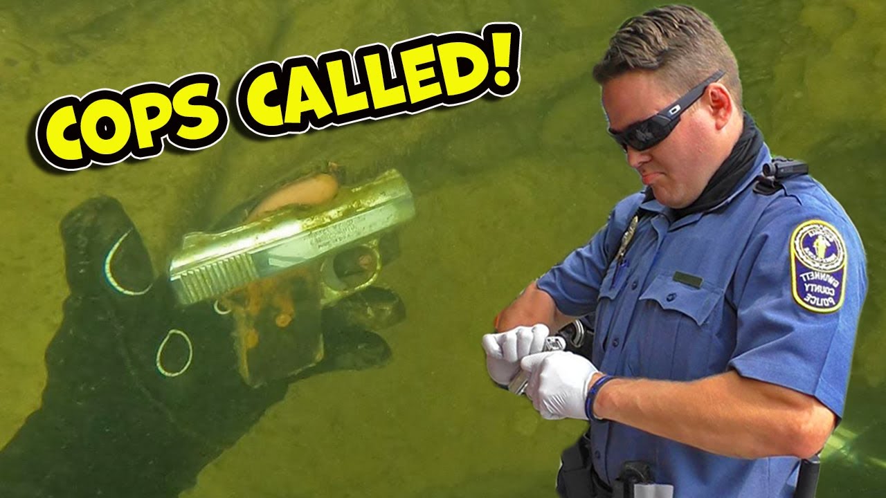 Scuba Diver Locates Stolen Gun Thrown In River! (POLICE CALLED) - YouTube