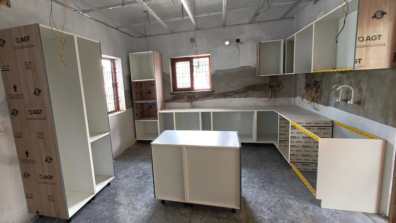 Kitchen Ka Full Fitting Video || Modular Kitchen SS Basket Tandon Box ...