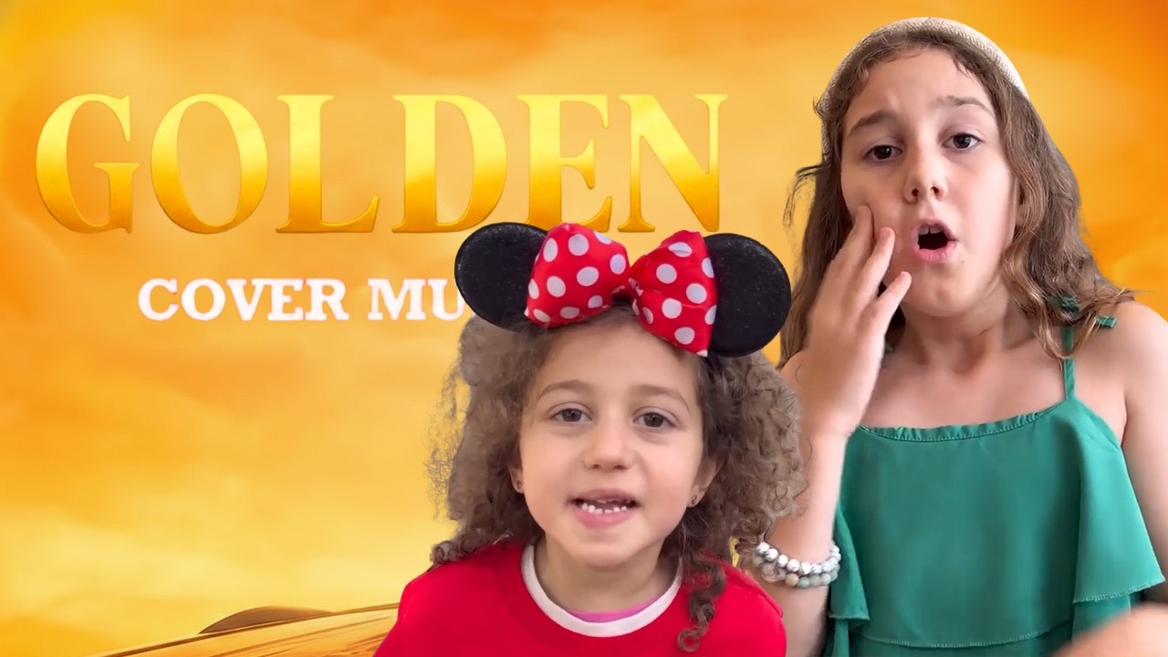 GOLDEN x Sierra & Rhia FAM | Sierra's 7 birthday Party | (Music Cover ...