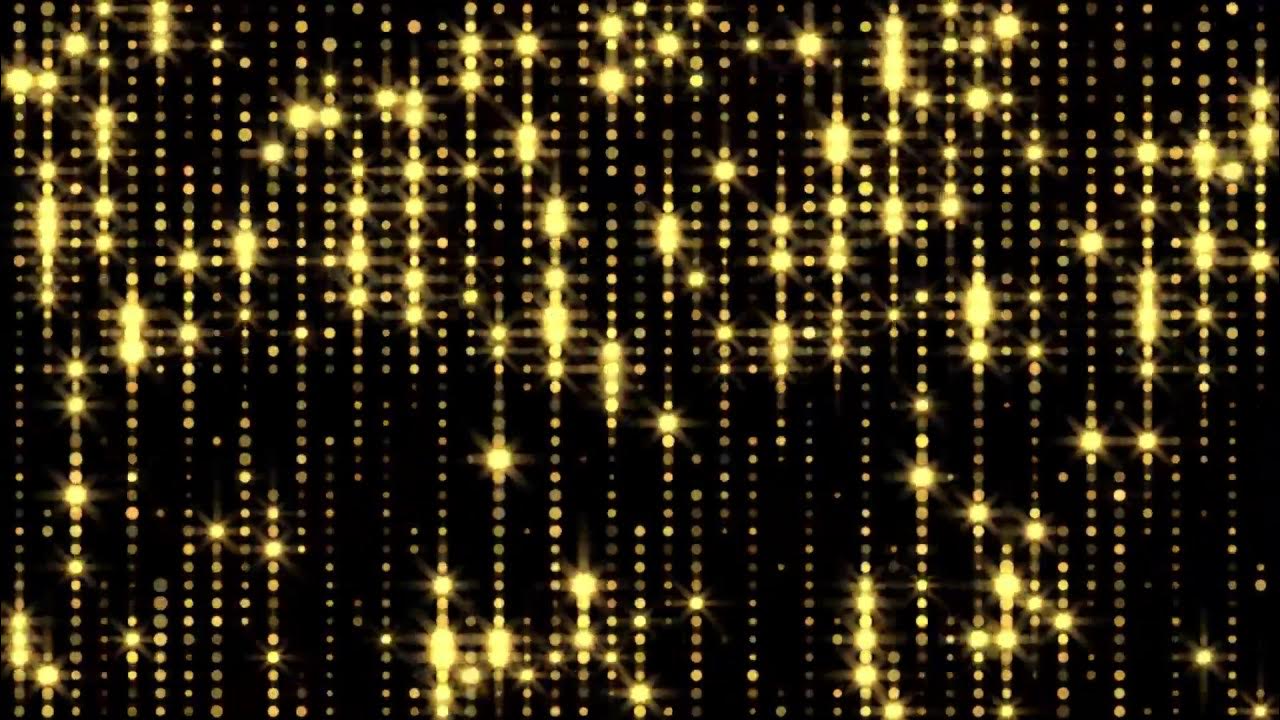 Sparkling Golden Yellow Light Wall || Free Animated Background|| VJ ...
