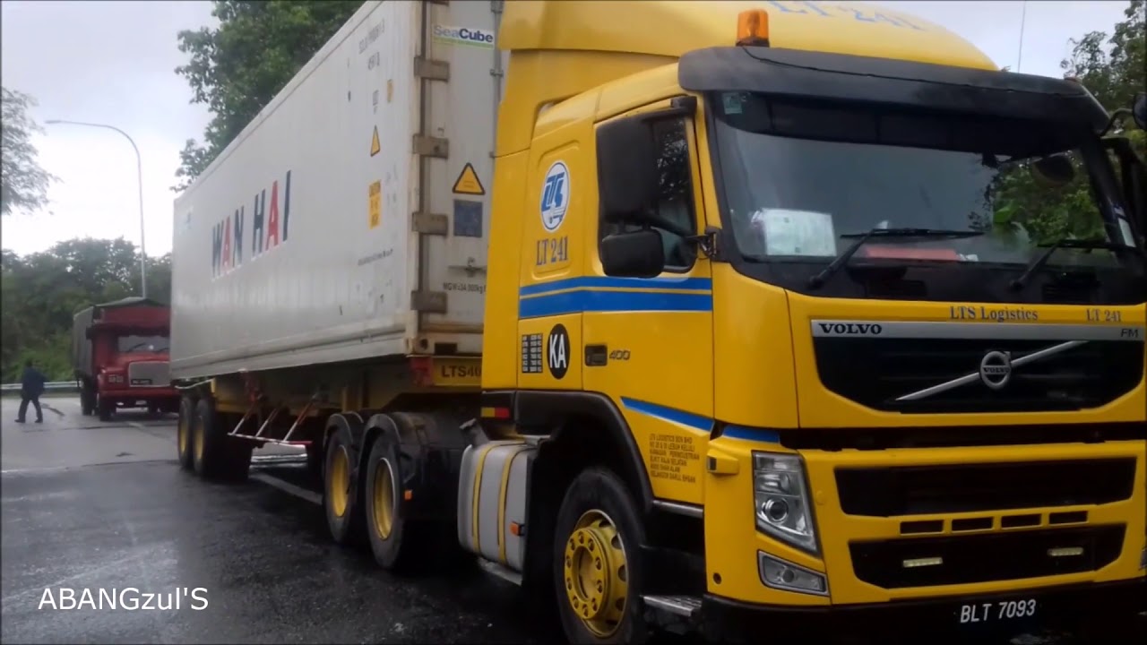 LORI KONTENA REEFER | TRIP DALAM HUJAN | PART 1 - YouTube