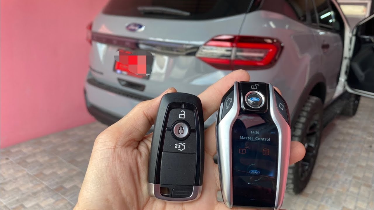 UPGRADE REMOTE START FORD EVEREST 2021 SMART KEY LCD PKE 🇹🇭🇹🇭🇹🇭 - YouTube