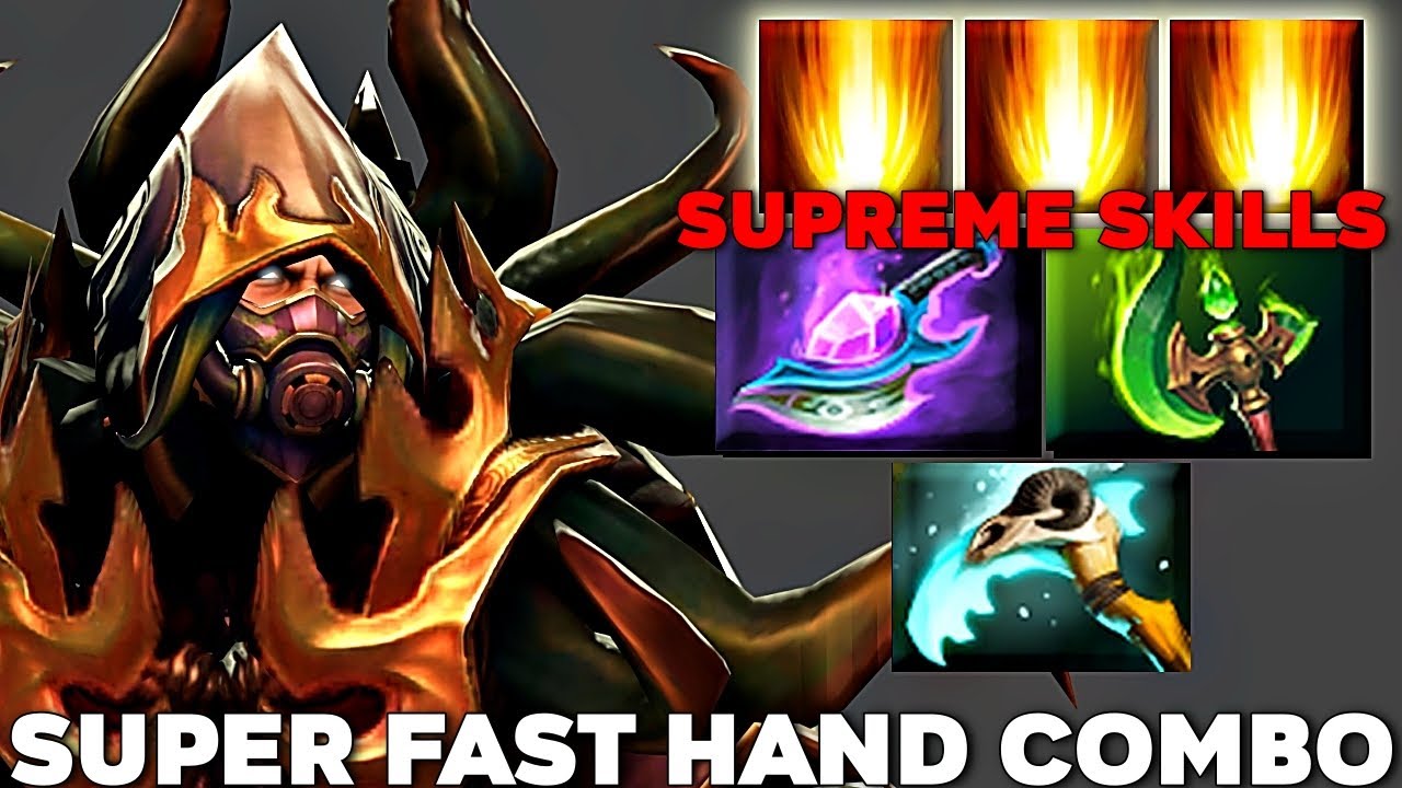 SUPER FAST HAND COMBO [ Invoker ] Insane Supreme Skills Ganking ...