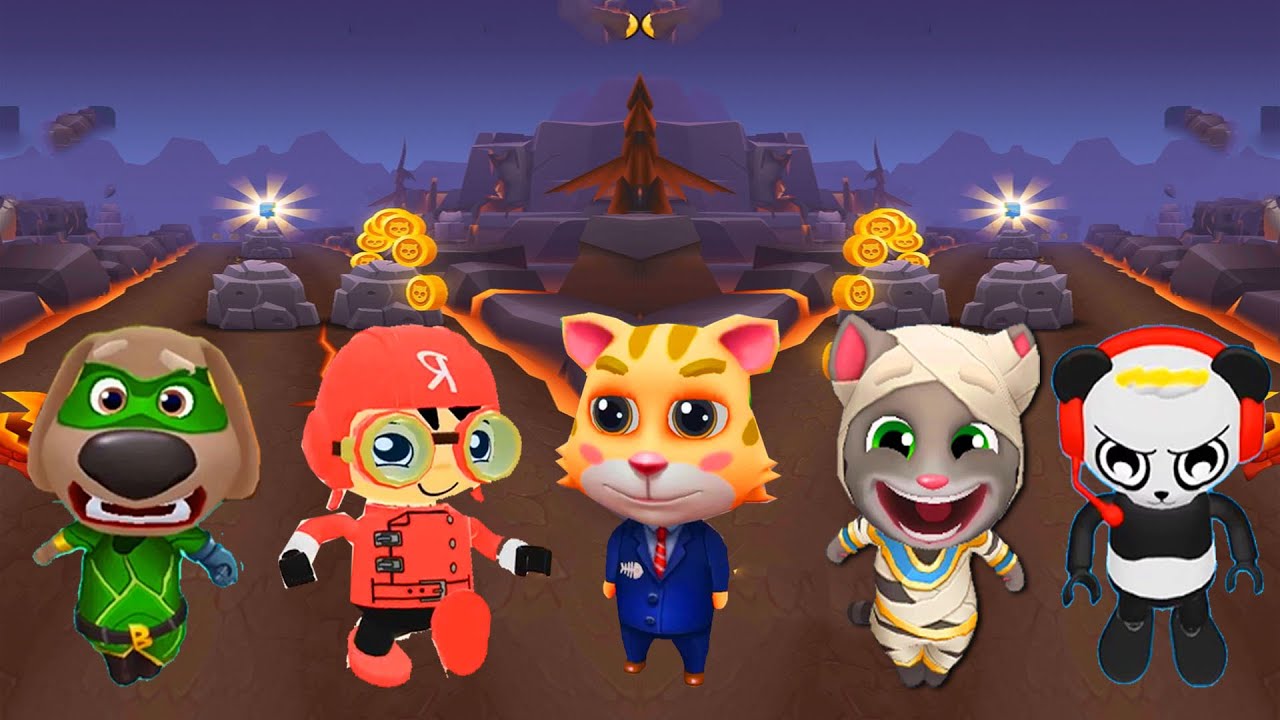 TAG WITH RYAN VS HERO DASH VS CAT RUNNER VS GOLD RUN PANDA VS BEN VS ...