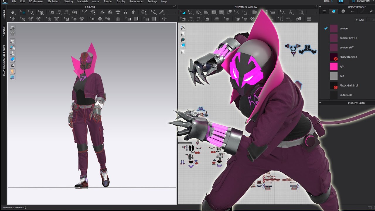 Prowler Costume - Full Process | Clo3d/ Marvelous Designer | Fashion3d ...