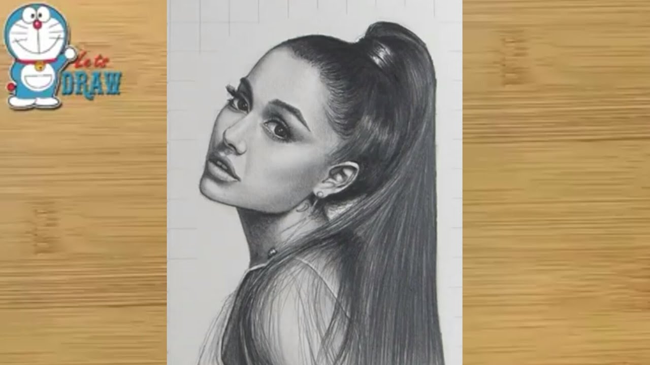 How to draw ariana grande//ariana grande pencil sketch timelapes - YouTube
