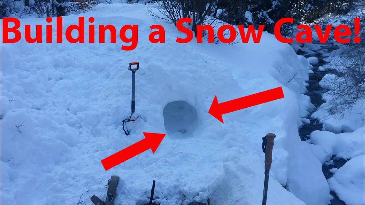 Building A Snow cave - YouTube