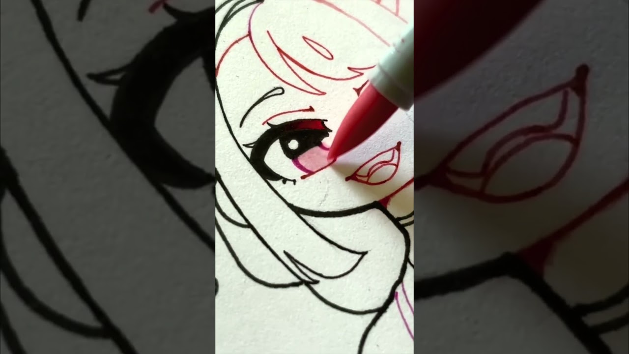 Egirl Drawing in my Sketchbook - YouTube