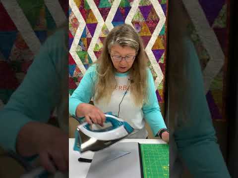 HOW TO PRESS HALF-SQUARE TRIANGLES - YouTube