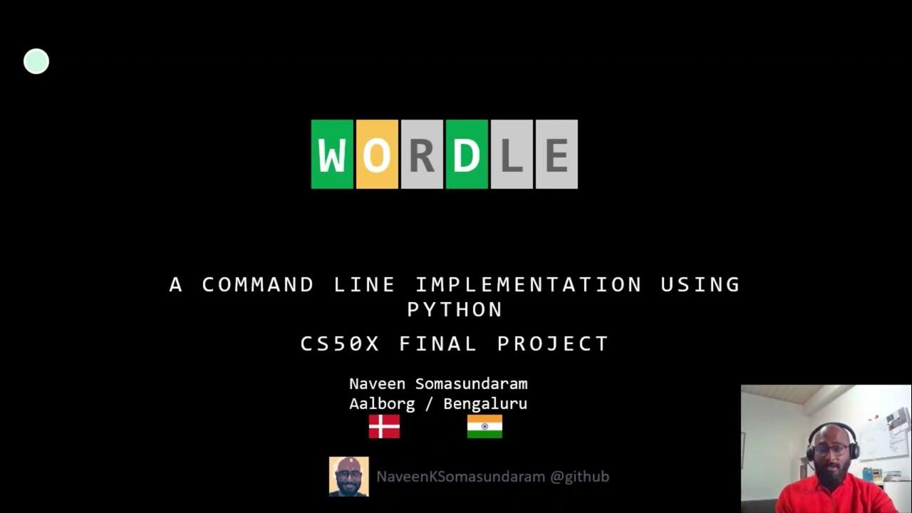 Command Line Implementation of Wordle using Python - YouTube