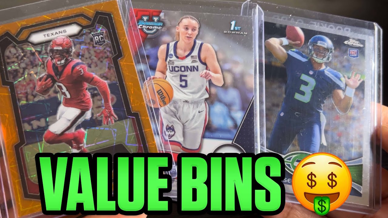 GRINDING THROUGH VALUE BINS AT MY LOCAL SPORTS CARD SHOW - YouTube