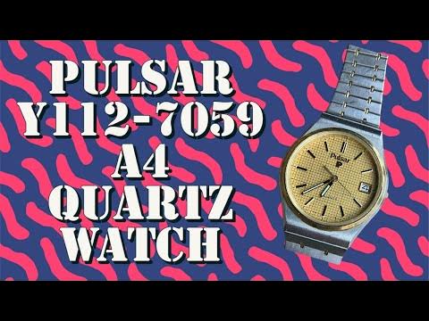 Pulsar Y112-7059 A4 Quartz Watch - YouTube