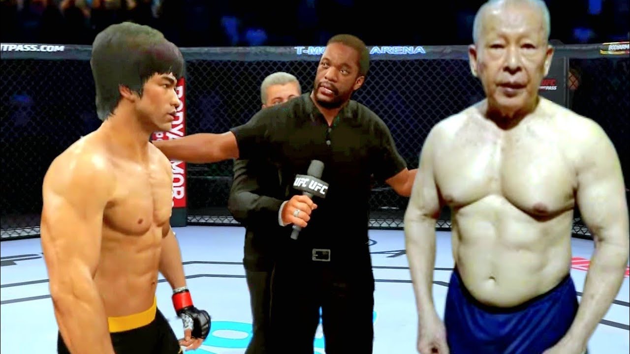 PS5 | Dragon Bruce Lee vs. Old Handler (EA Sports UFC 4) - YouTube
