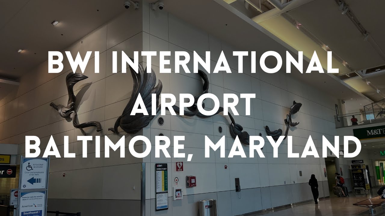 4K 🇺🇸 | Follow me on my Trip to BWI International Airport | Baltimore ...