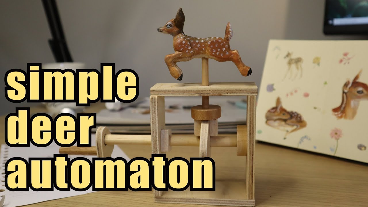 Art Vlog #6 🎨 Making a simple deer Automaton! 🦌 - YouTube