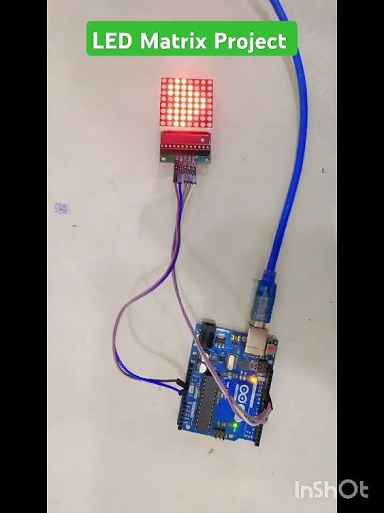 LED Matrix project #electronics #robotics #arduino #shorts - YouTube