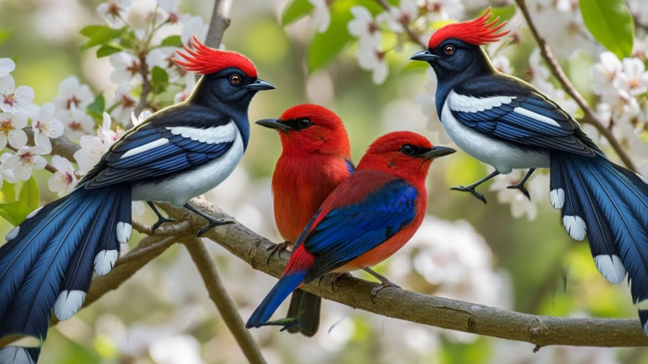 Beautiful natural beauty with all kinds of unknown birds - YouTube