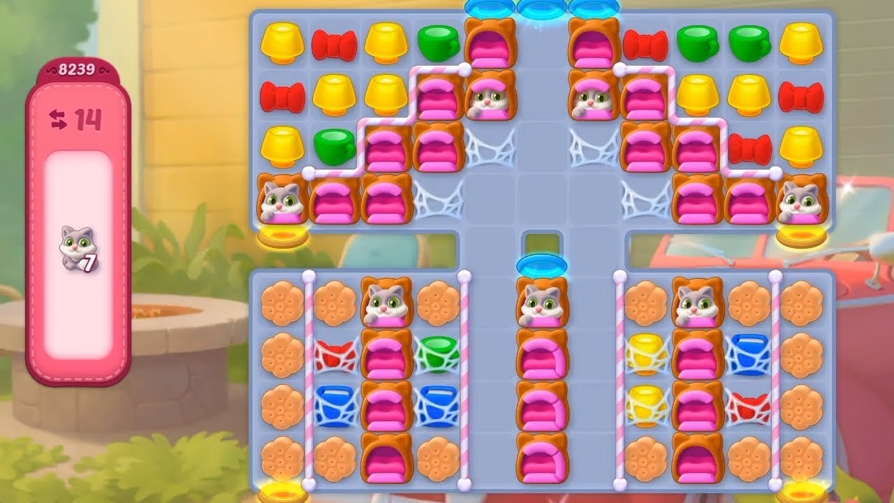 homescapes level 8239 | homescapes super hard level - YouTube