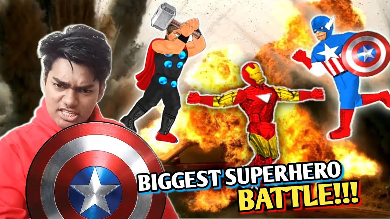 Captain America Vs Ironman Vs Thor - Supercity !! - YouTube